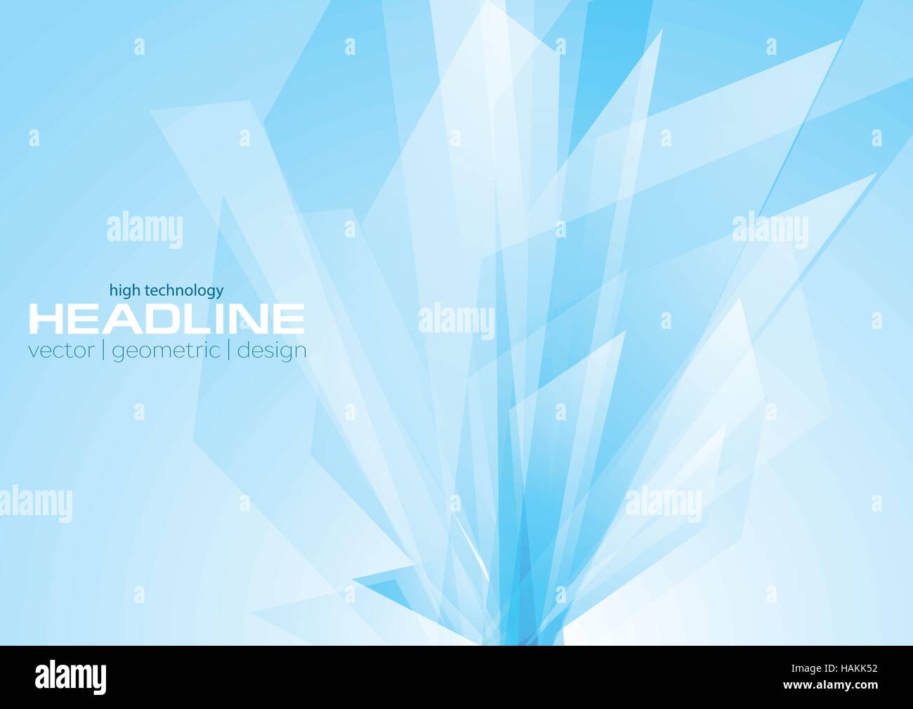 Cyan abstract tech geometric shapes design. Bright abstract vector ...