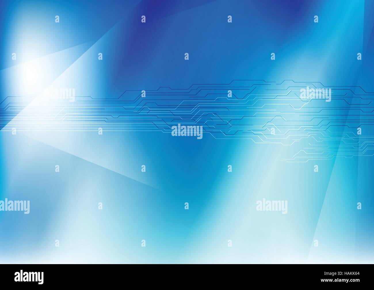 Abstract blue gradient with circuit board tech vector design Stock ...