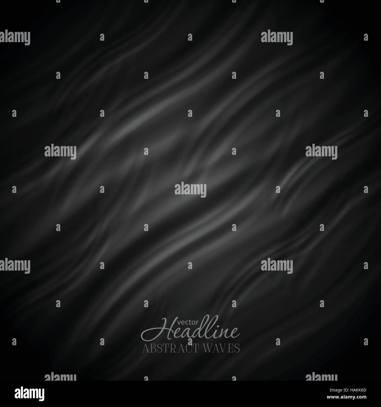 Abstract black wavy pattern design. Smooth waves vector background ...