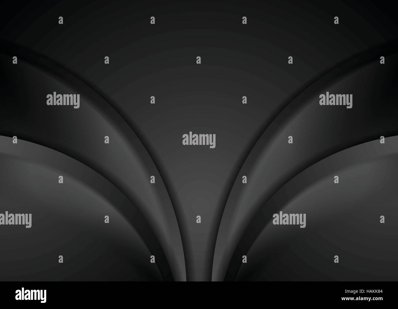 Smooth abstract black waves background. Vector design Stock Vector ...