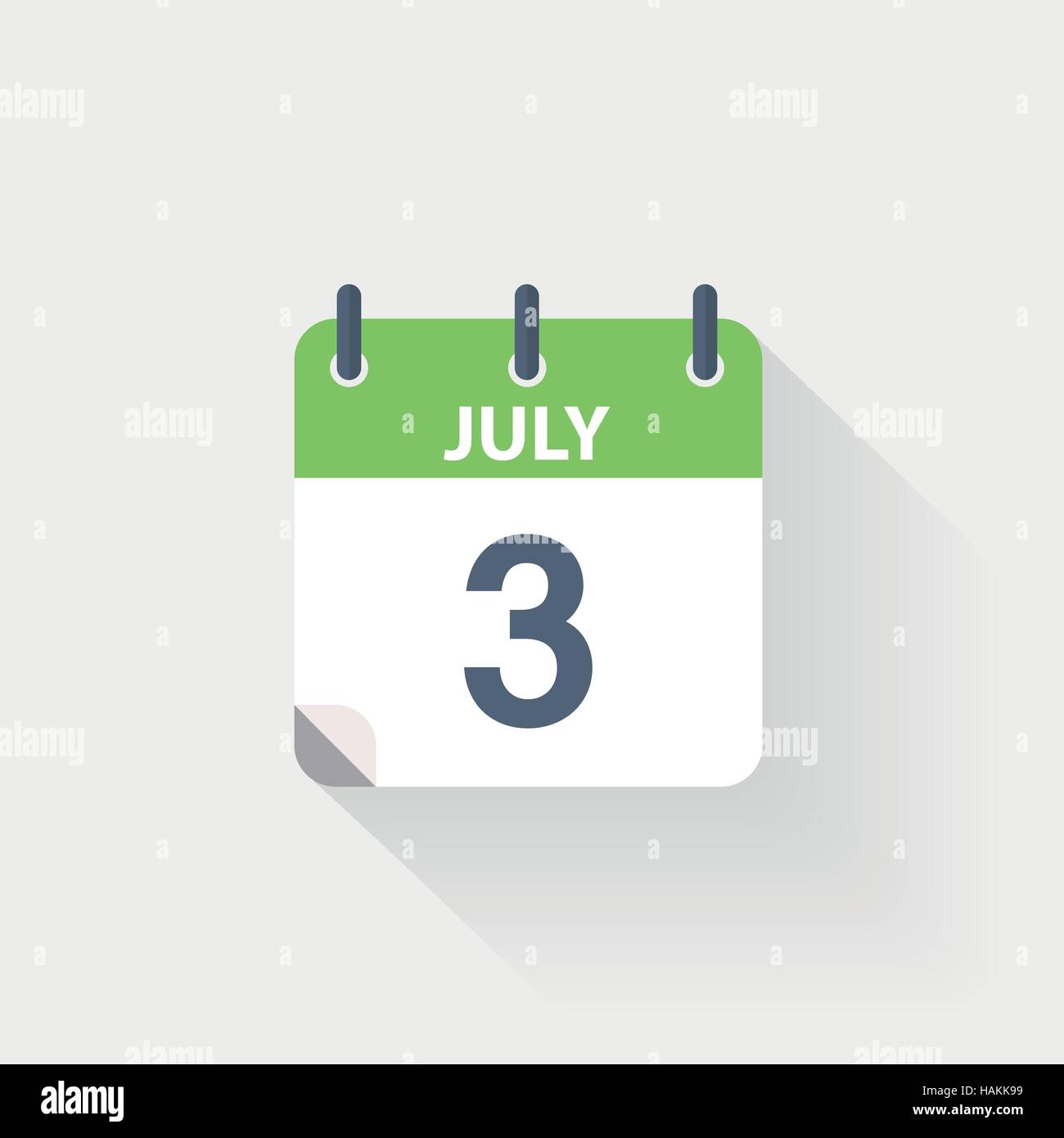 3 july calendar icon Stock Vector Image & Art - Alamy