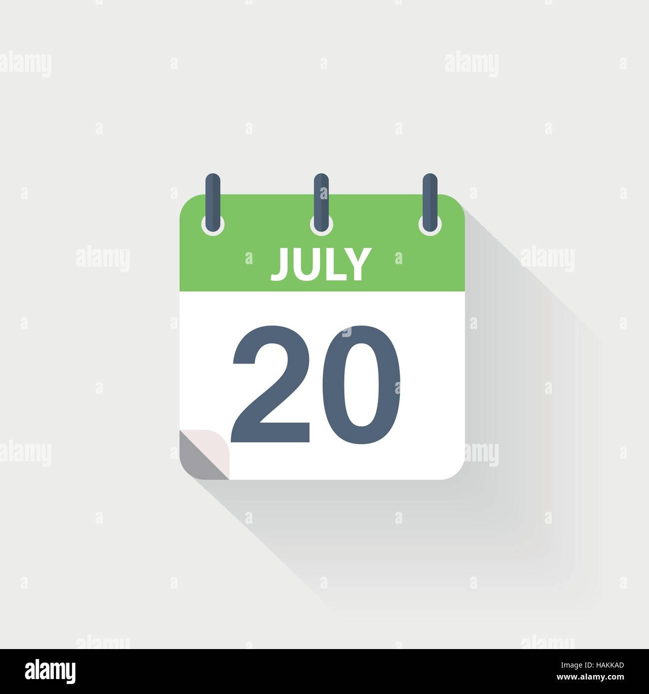20 july calendar icon Stock Vector Image & Art - Alamy