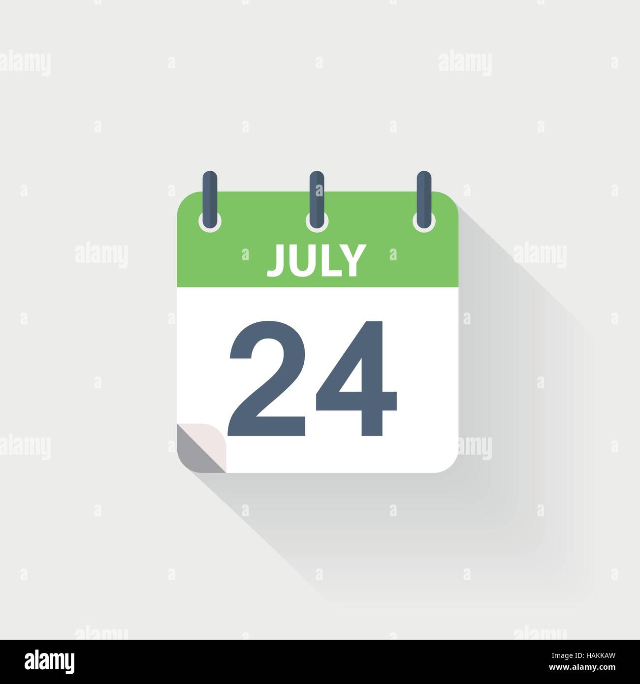 24 july calendar icon Stock Vector Image & Art - Alamy