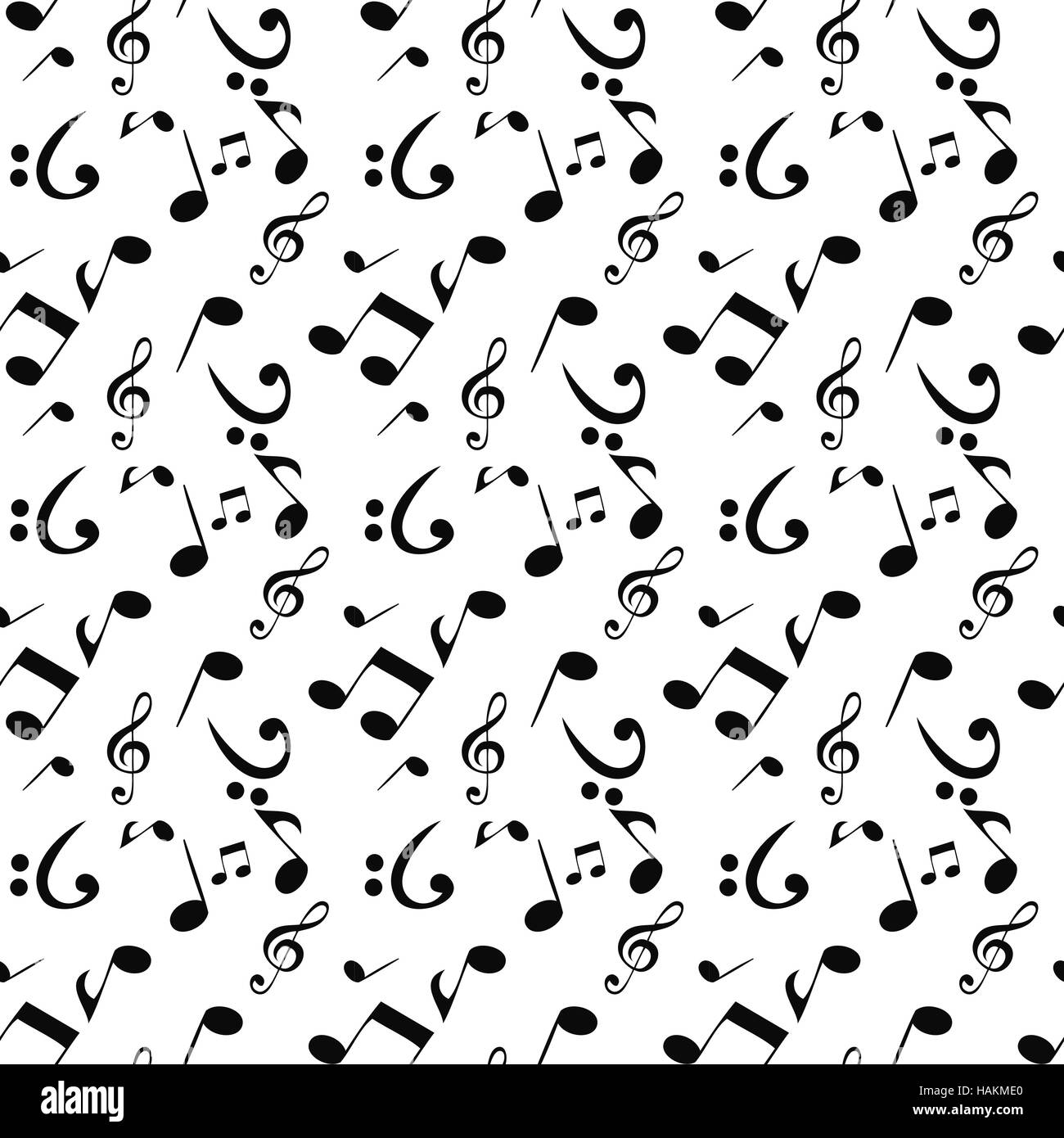 Abstract Music Seamless Pattern Background. Vector Illustration Stock ...