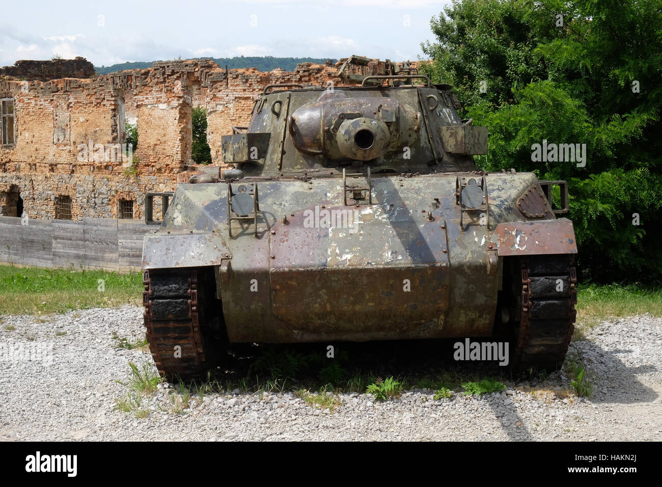 Military tanks Open air museum of the Croatian War of Independence ...