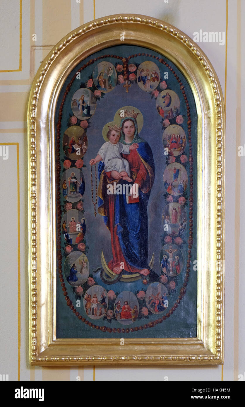 Mary queen of the most holy rosary hi-res stock photography and images ...