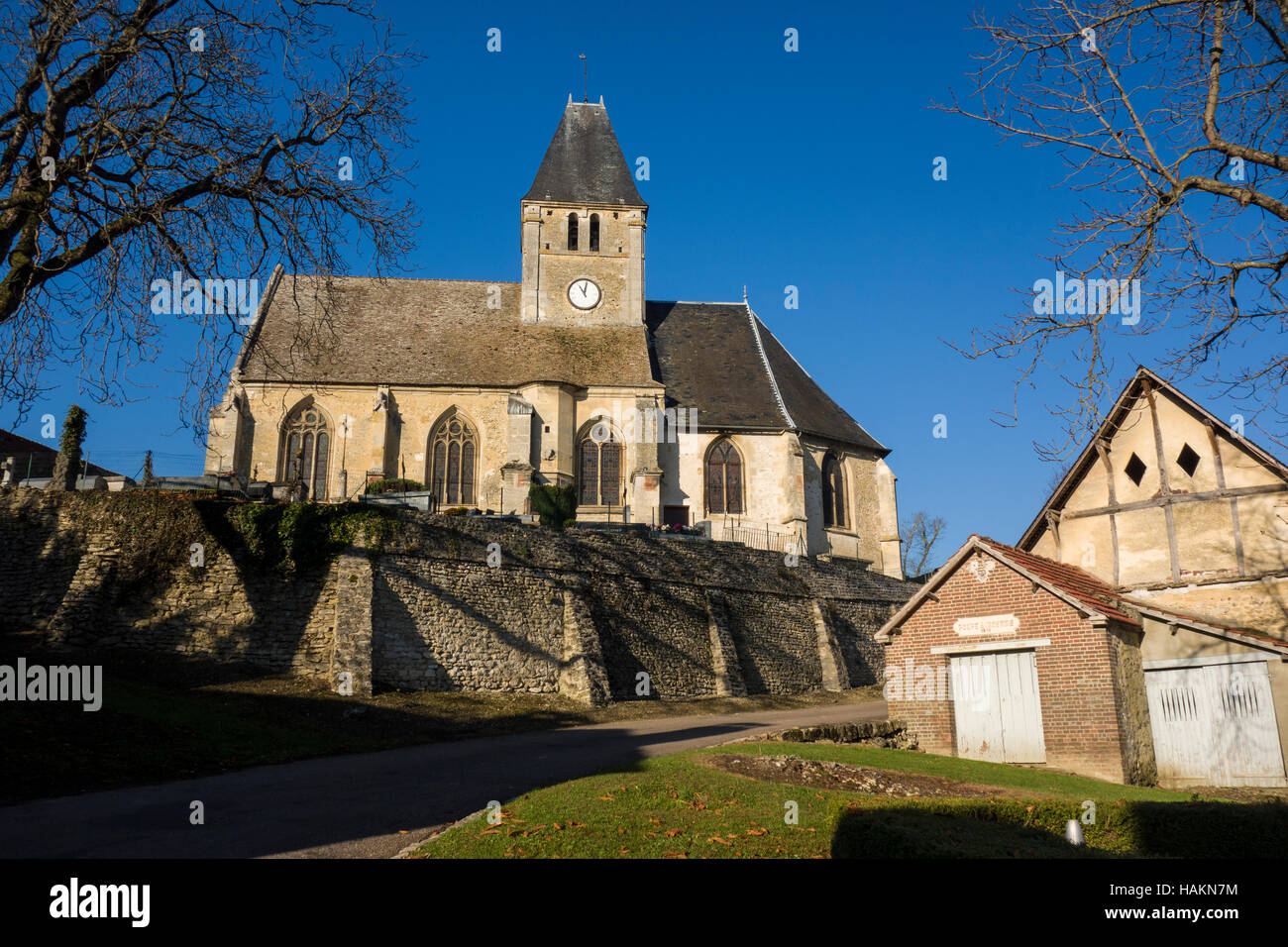 Saint-Ouen Church, Berthenonville Eure, Normandy, France Stock Photo ...