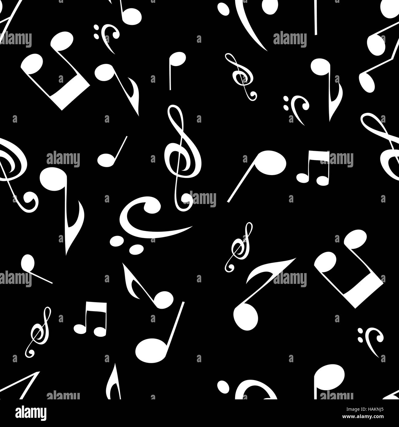 Abstract Music Seamless Pattern Background. Vector Illustration Stock ...