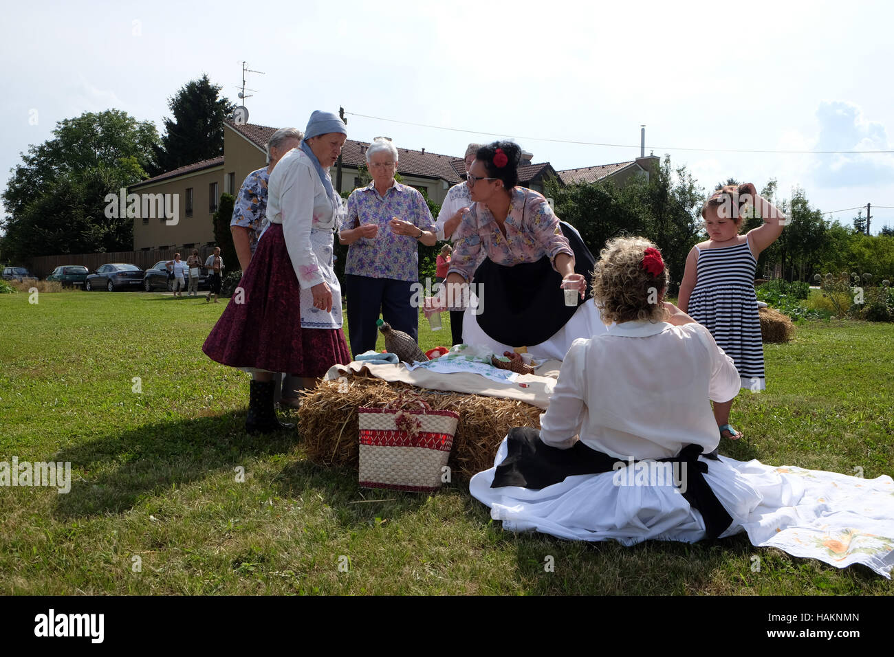The harvest traditionally begins assembling villagers, singing and ...
