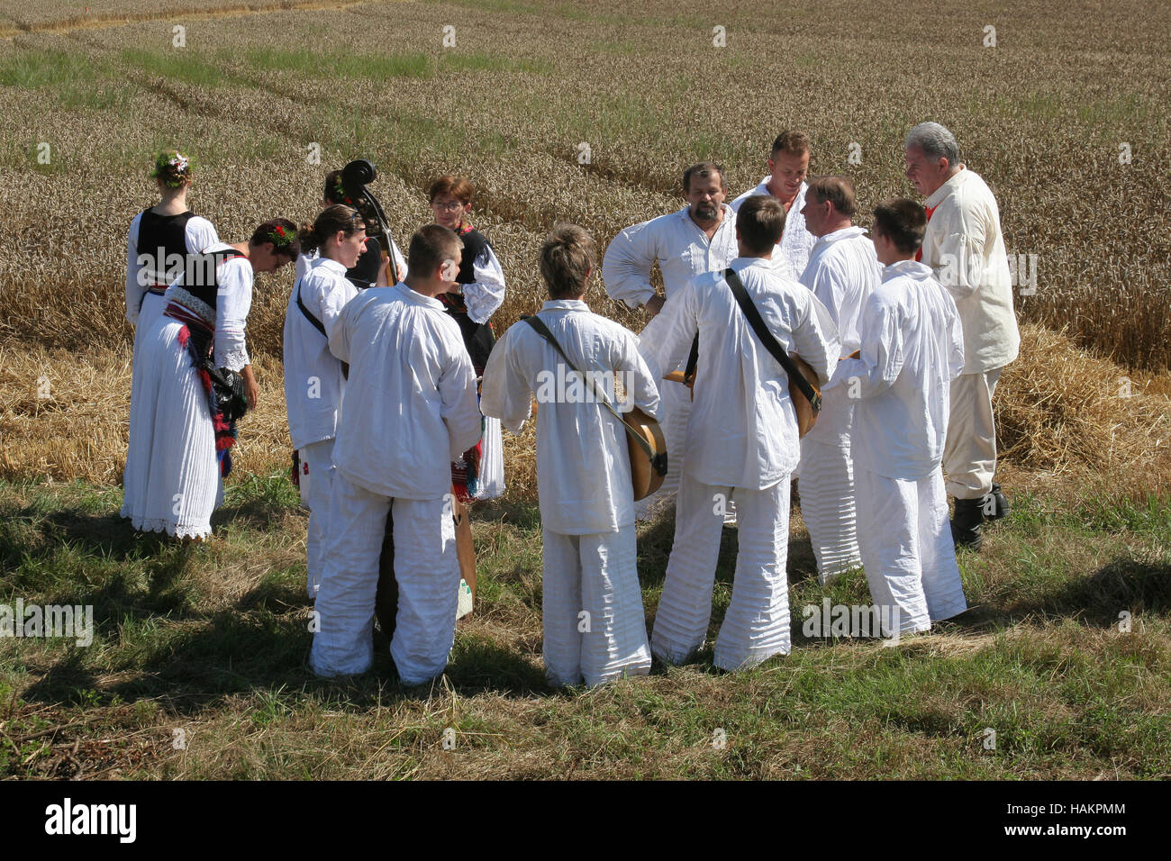 The harvest traditionally begins assembling villagers, singing and ...