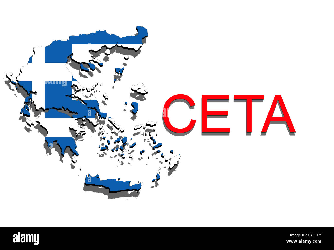 CETA - comprehensive economic and trade agreement on white background ...