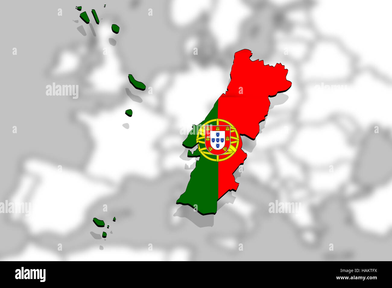 Portugal map europe