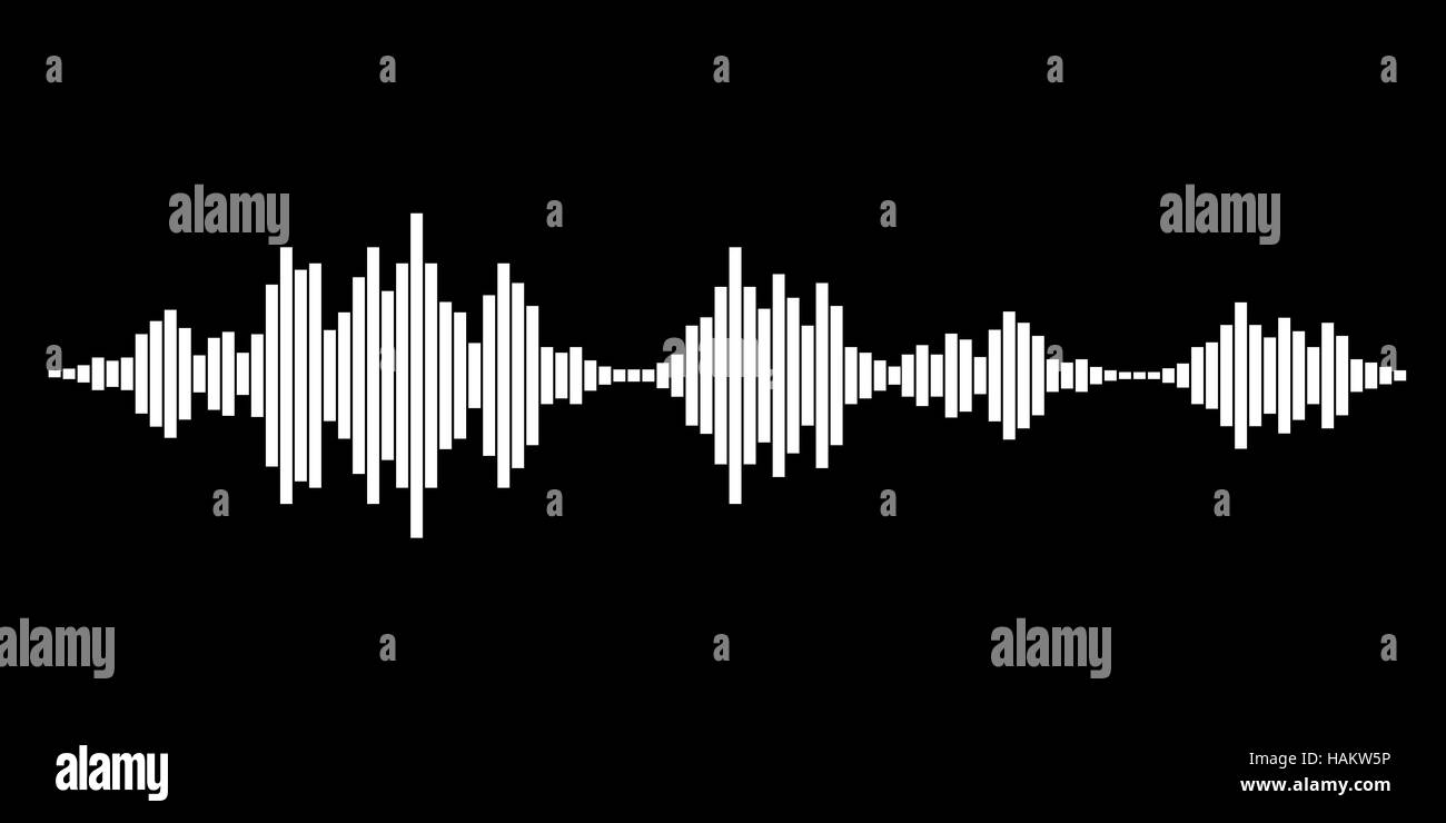 White sound waves Stock Vector Image & Art - Alamy