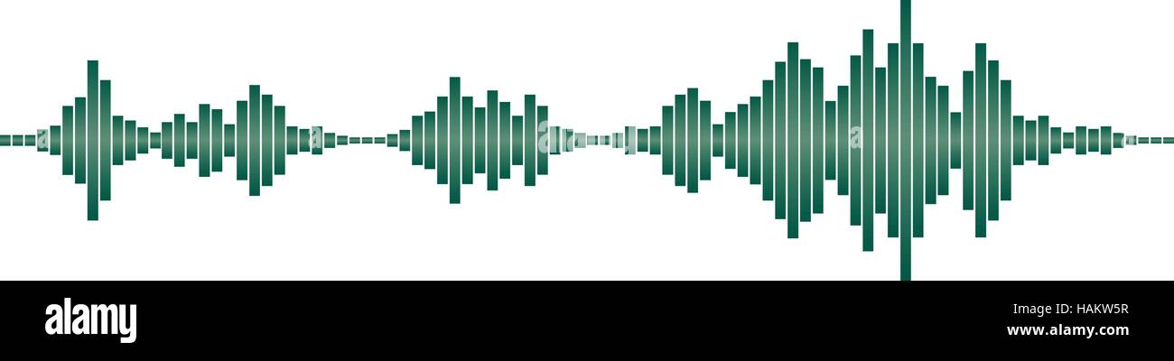 Green sound waves Stock Vector Image & Art - Alamy