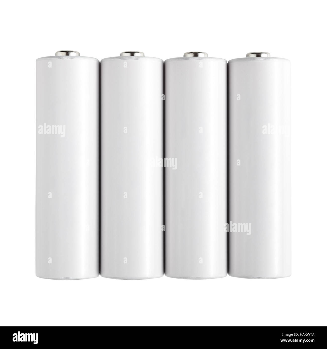Batteries isolated on white background Stock Photo - Alamy