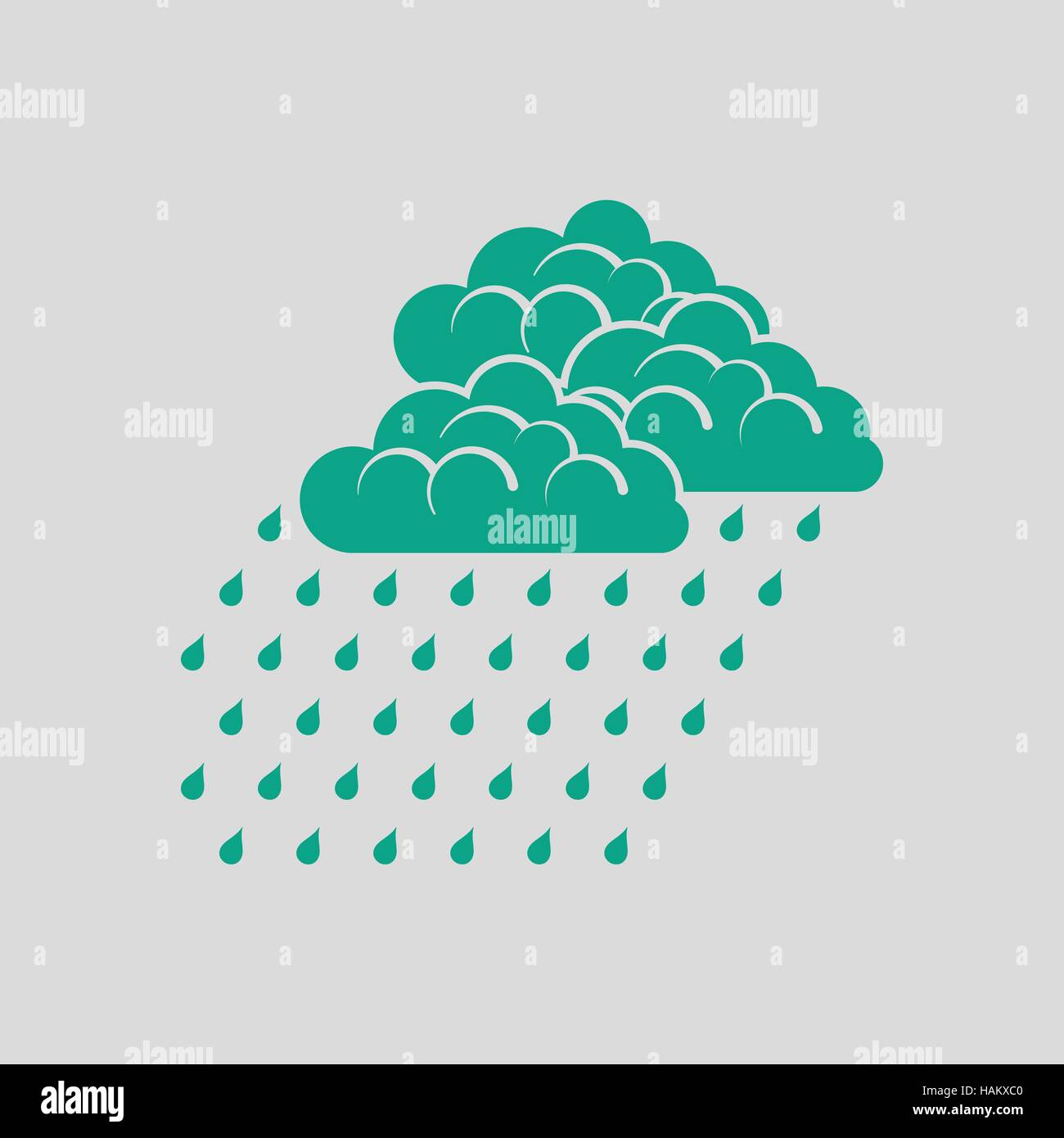 Rainfall icon. Gray background with green. Vector illustration Stock ...