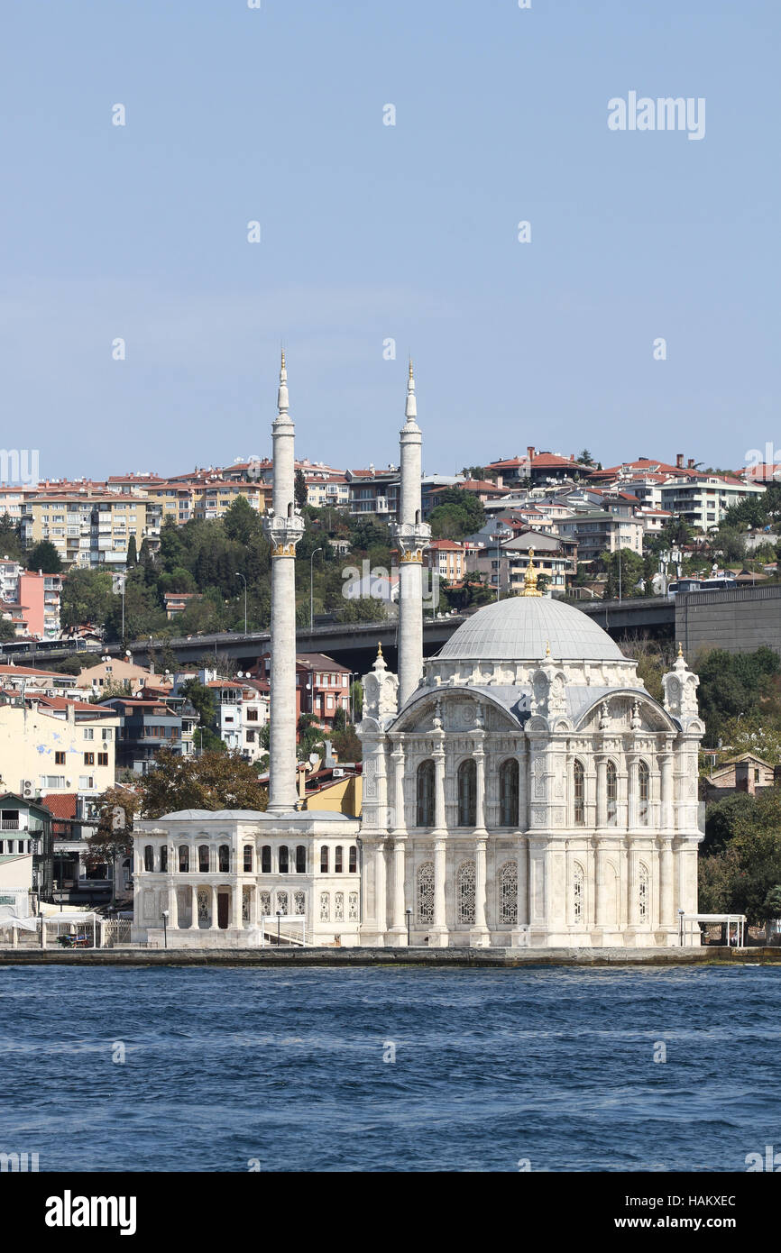 Ortakoy Buyuk Mecidiye Mosque in Istanbul City, Turkey Stock Photo - Alamy