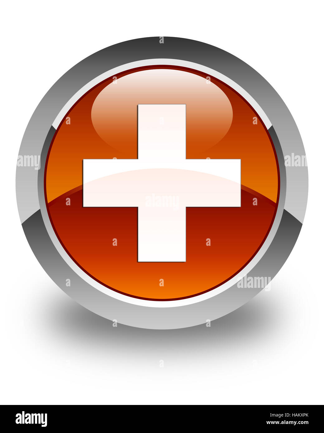 Medical icon glossy brown round hi-res stock photography and images - Alamy