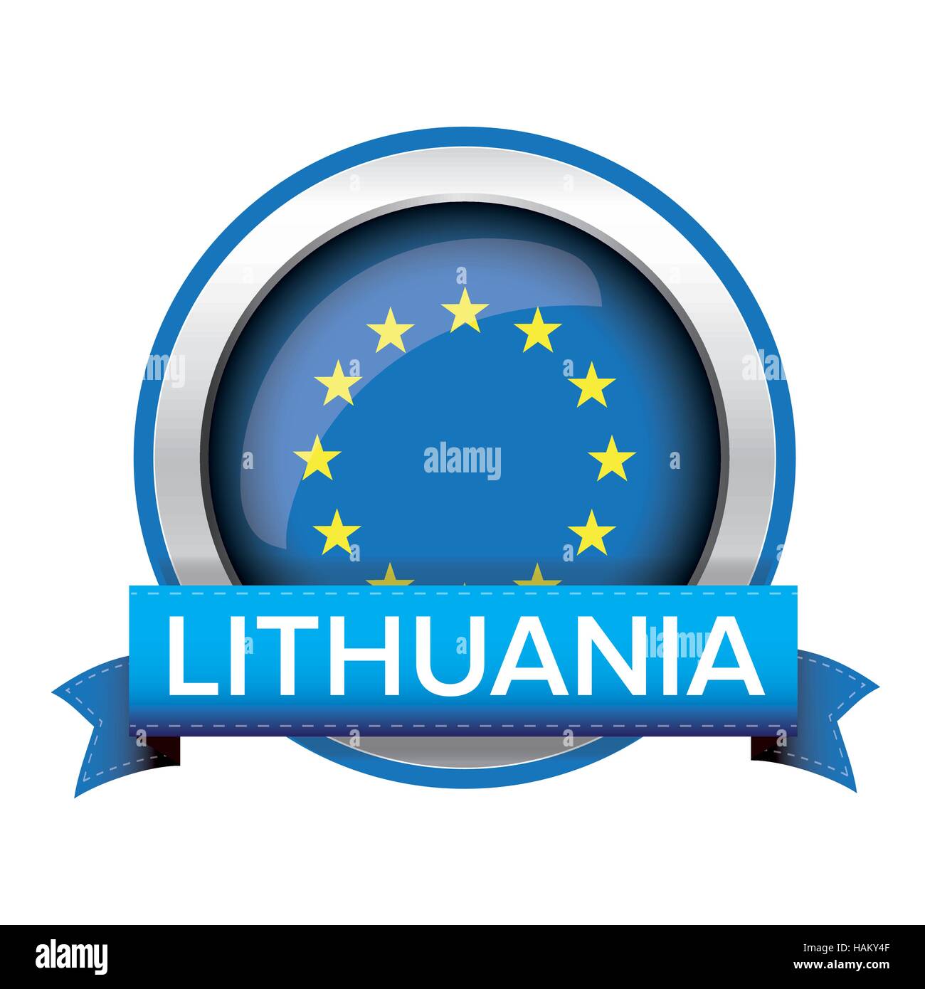 Lithuania european flag Stock Vector Images - Alamy