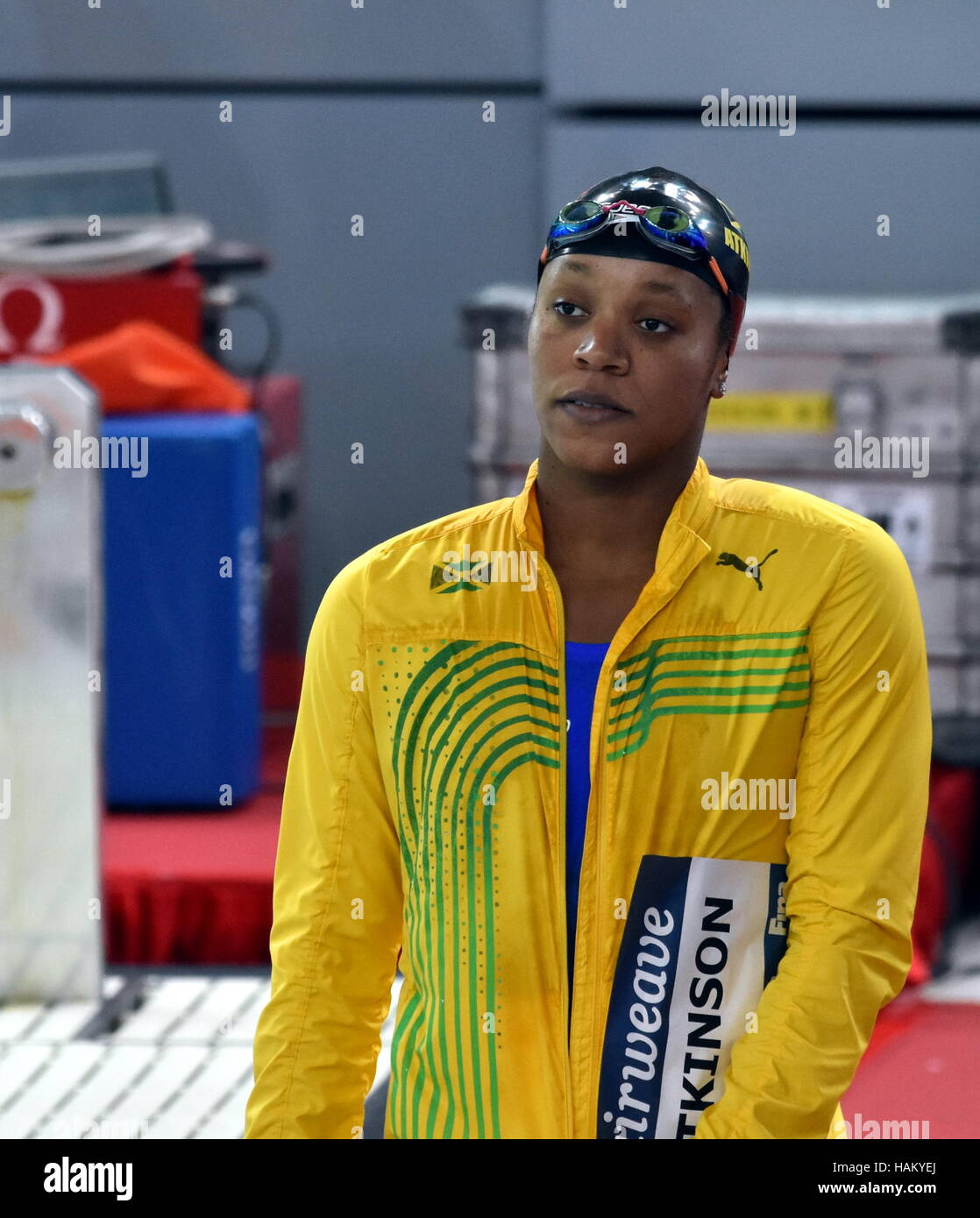Hong Kong, China - Oct 29, 2016. Jamaican swimmer and olympian Alia ...
