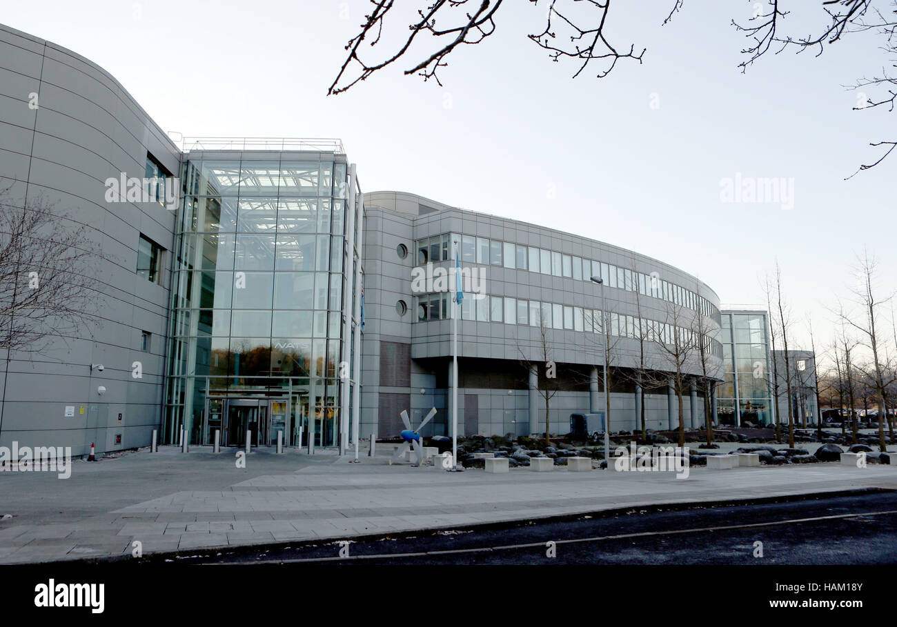The main entrance to NATS in Swanwick, which is home to the London Area ...