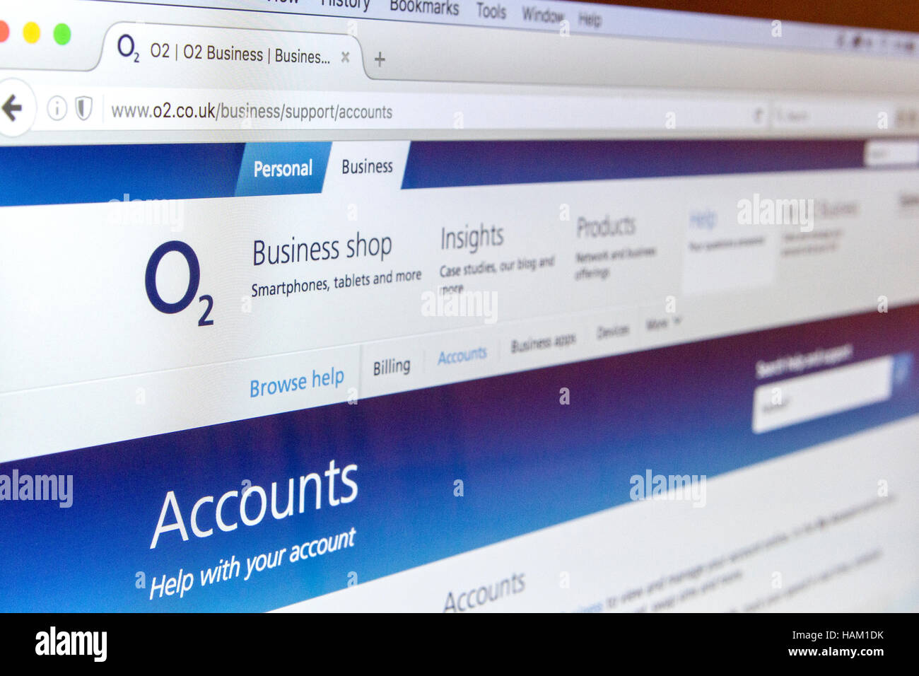 o2 website Online cyber security Stock Photo - Alamy