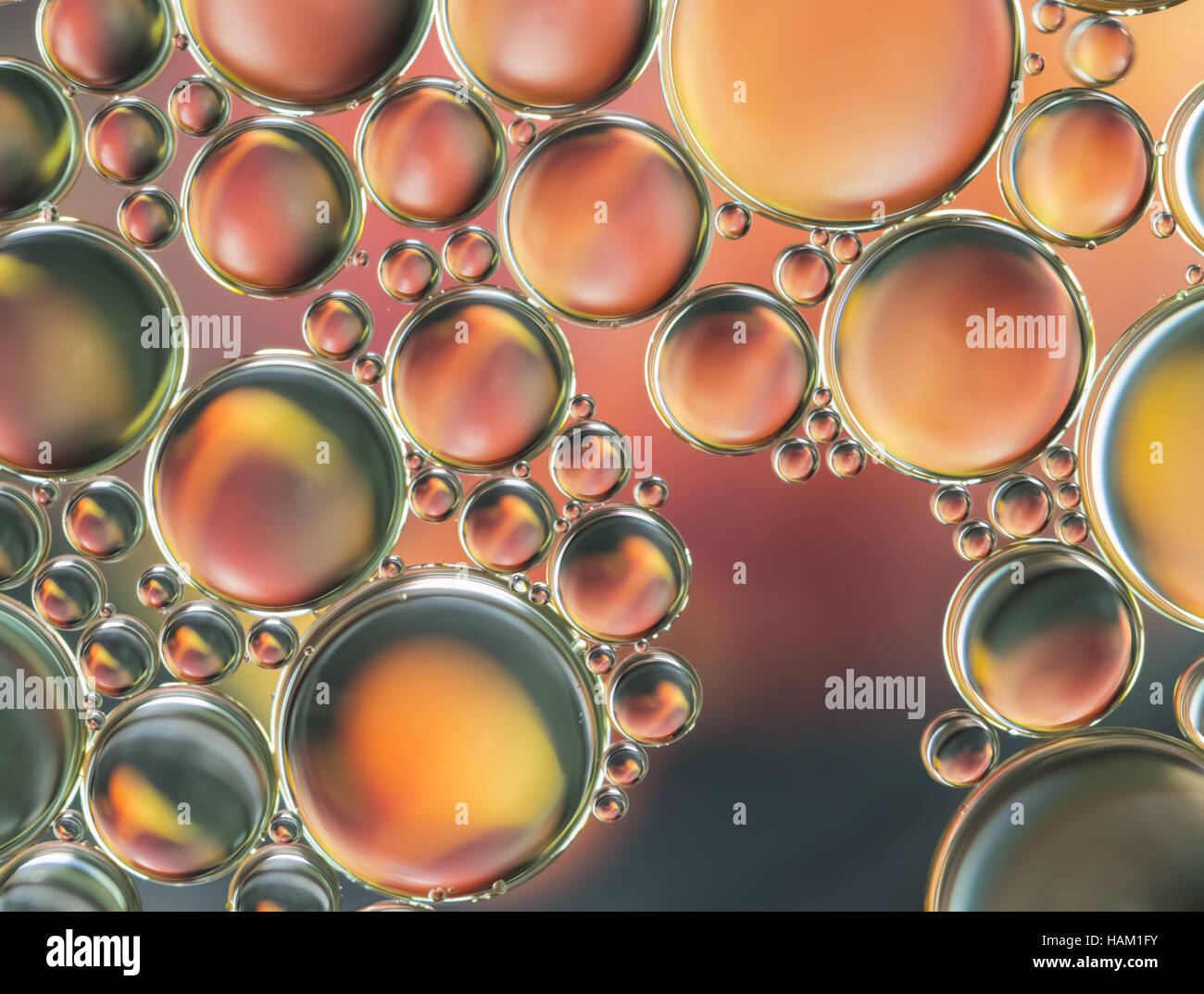 water bubbles abstract light illumination Stock Photo - Alamy