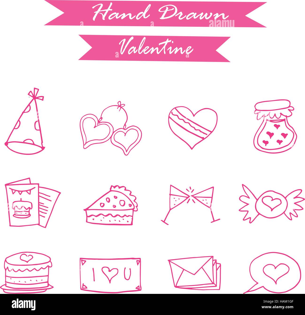 Icon of valentine collection vector art Stock Vector Image & Art - Alamy