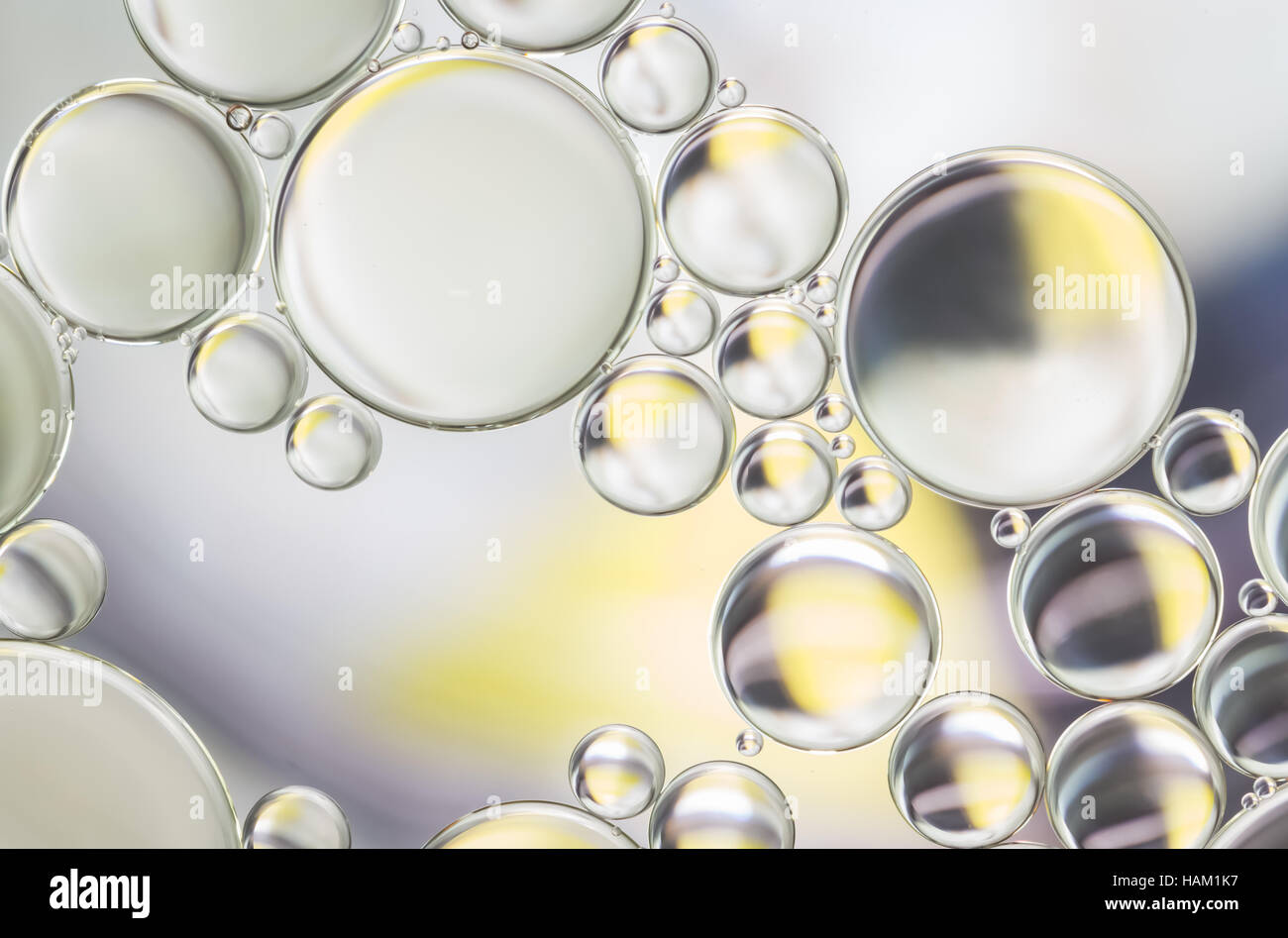 water bubbles abstract light illumination Stock Photo - Alamy