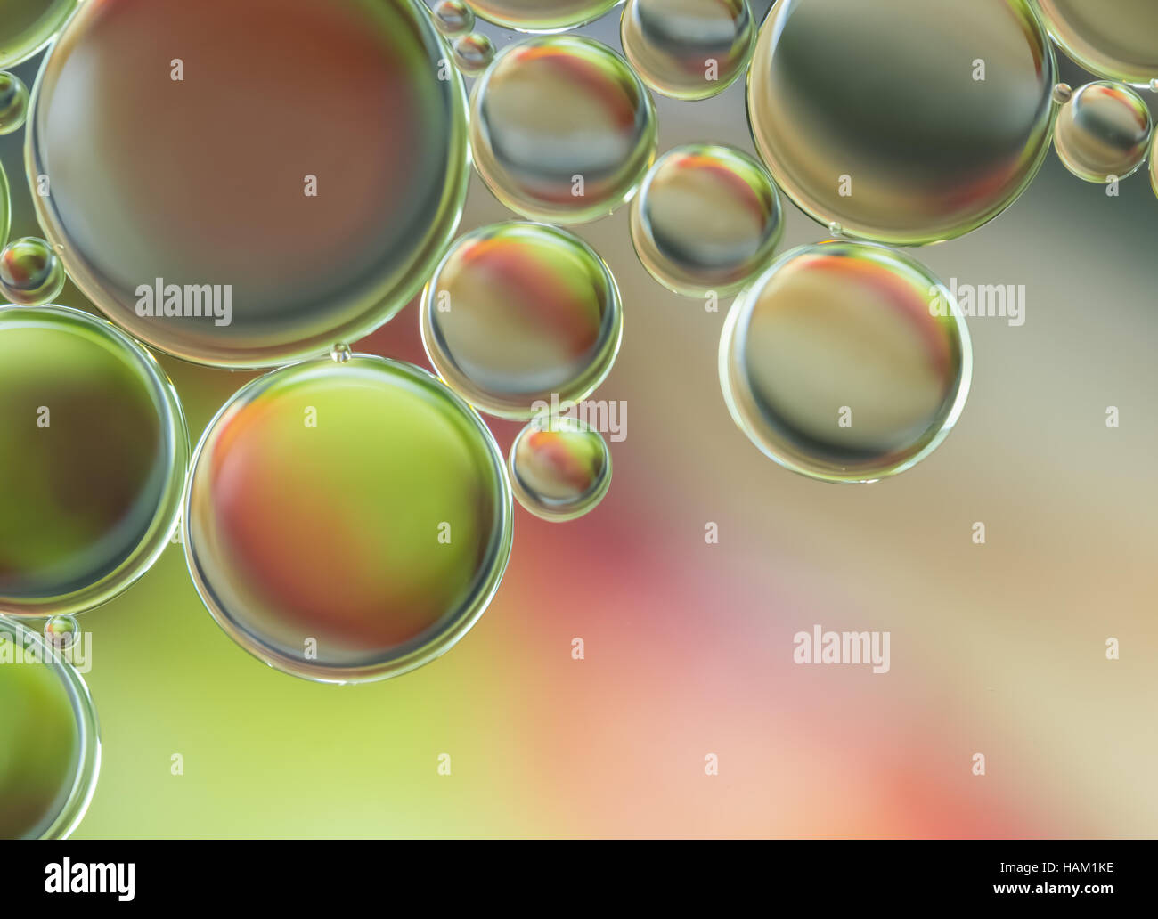 water bubbles abstract light illumination Stock Photo - Alamy