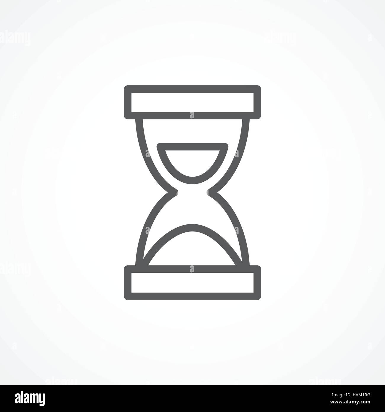 Hourglass on red background Stock Vector Images - Alamy
