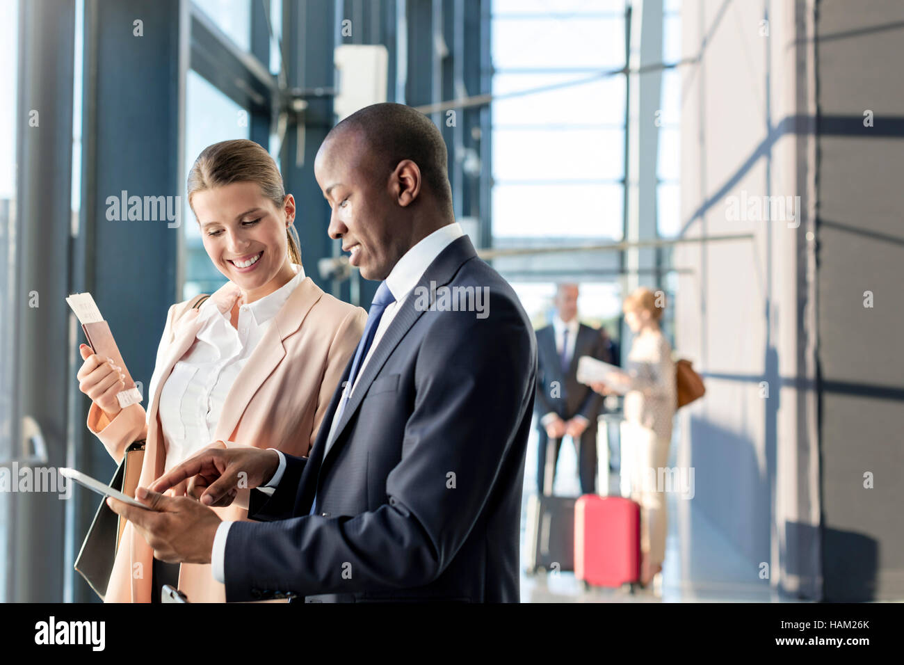 Airport boarding pass reader hi-res stock photography and images - Alamy