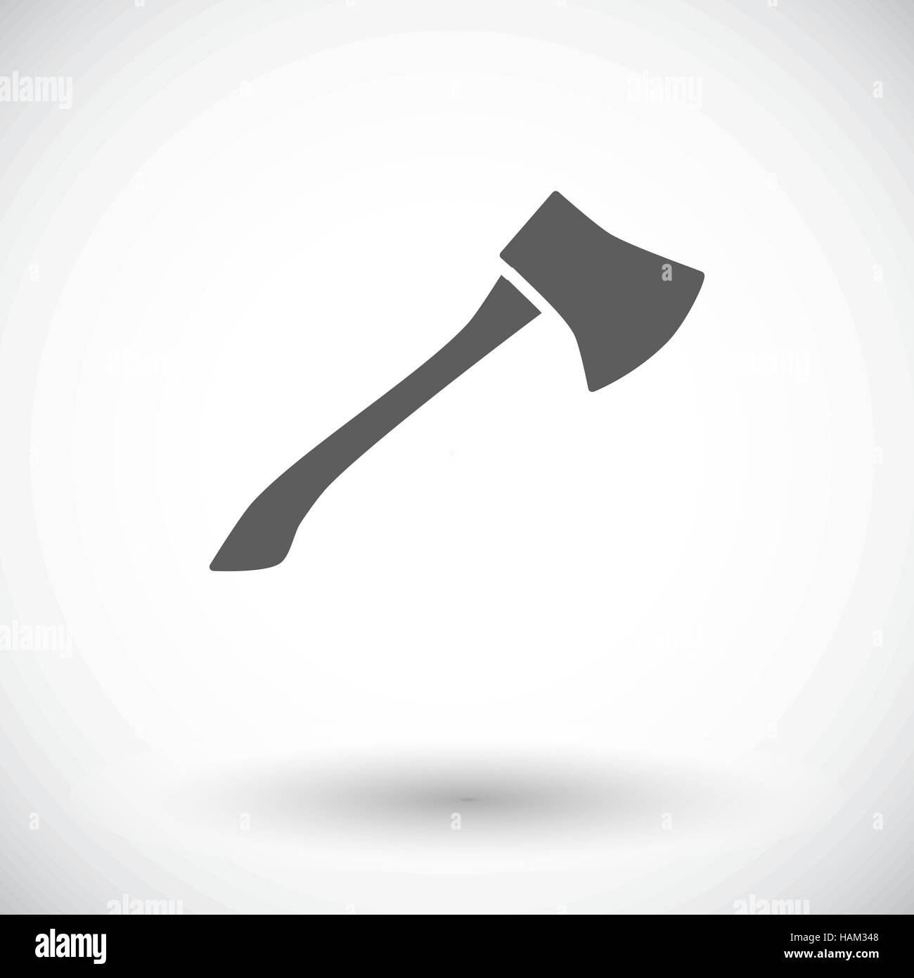Axe. Single flat icon on white background. Vector illustration Stock ...
