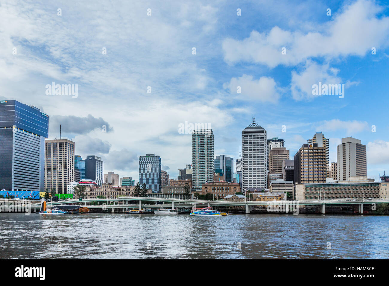 Brisbane Cityscape, taken from the South Bank Stock Photo - Alamy