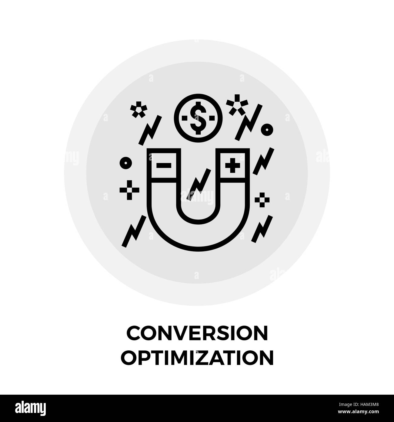 Conversion Optimization Icon Vector. Conversion Optimization Icon Flat ...