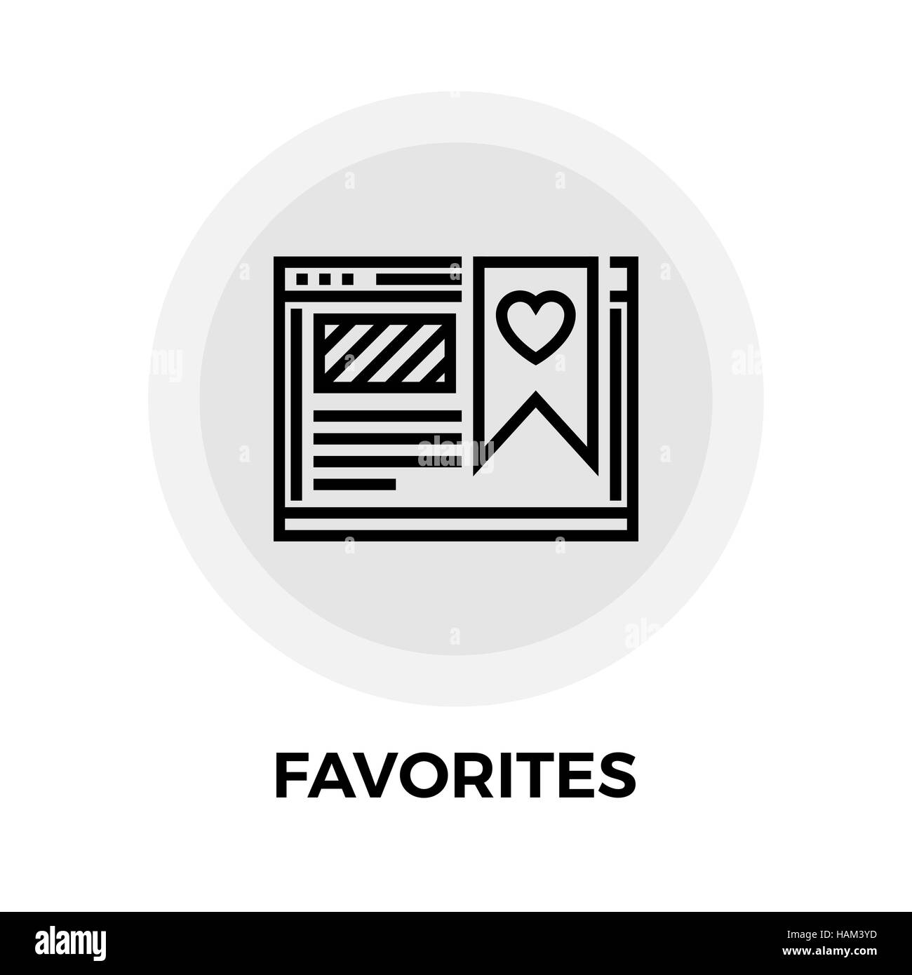Favorites icon vector. Flat icon isolated on the white background ...