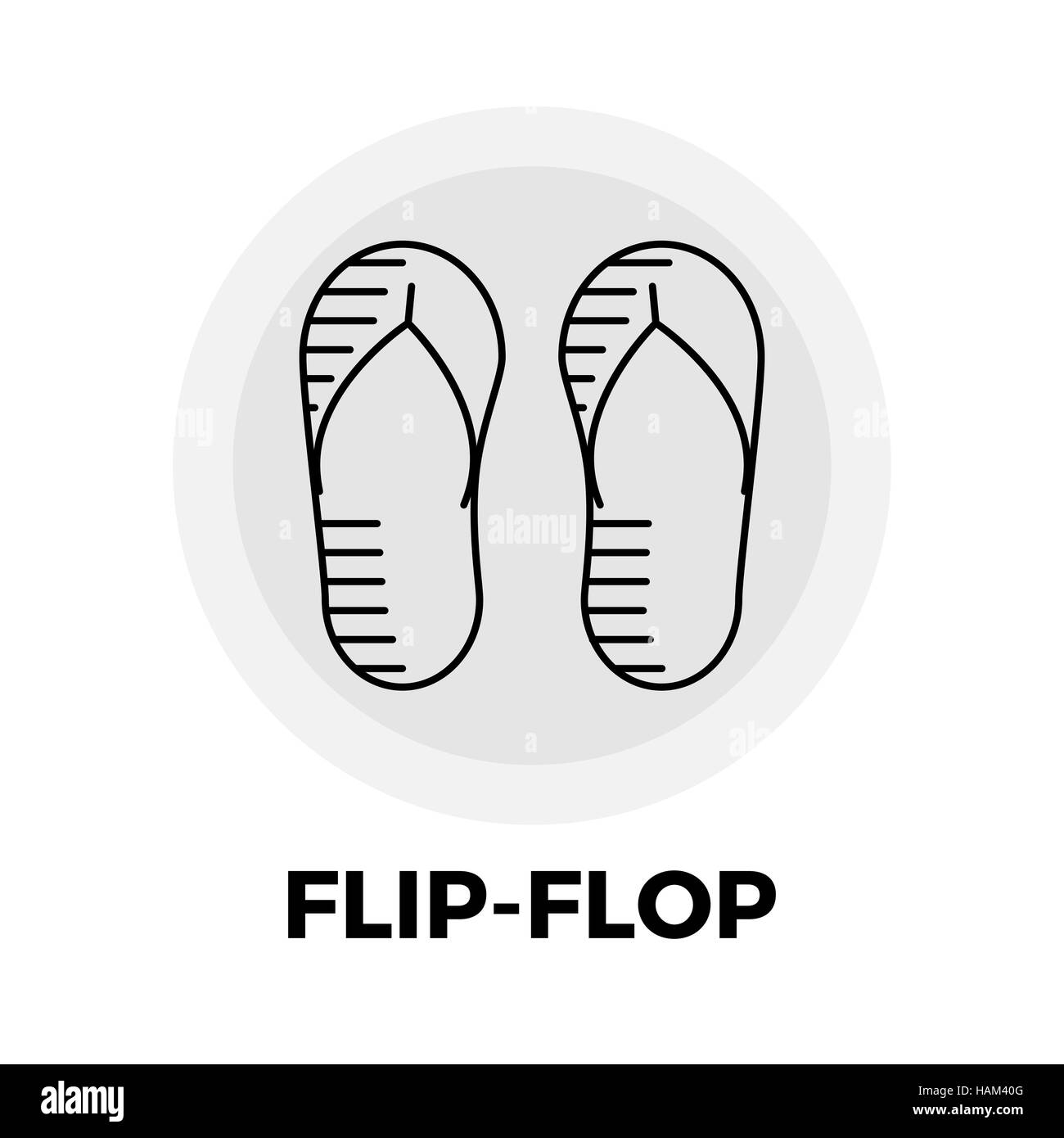 Flip flops icon image hi-res stock photography and images - Alamy