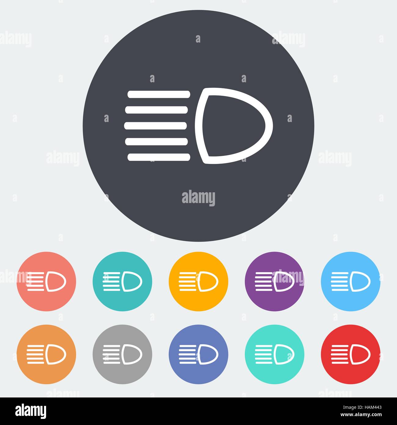 Headlight Stock Vector Images - Alamy