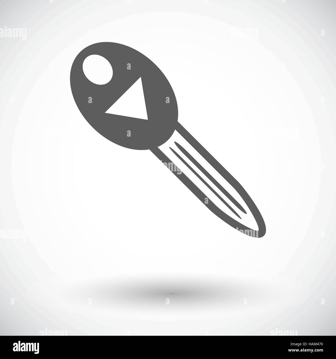 Ignition. Single flat icon on white background. Vector illustration ...