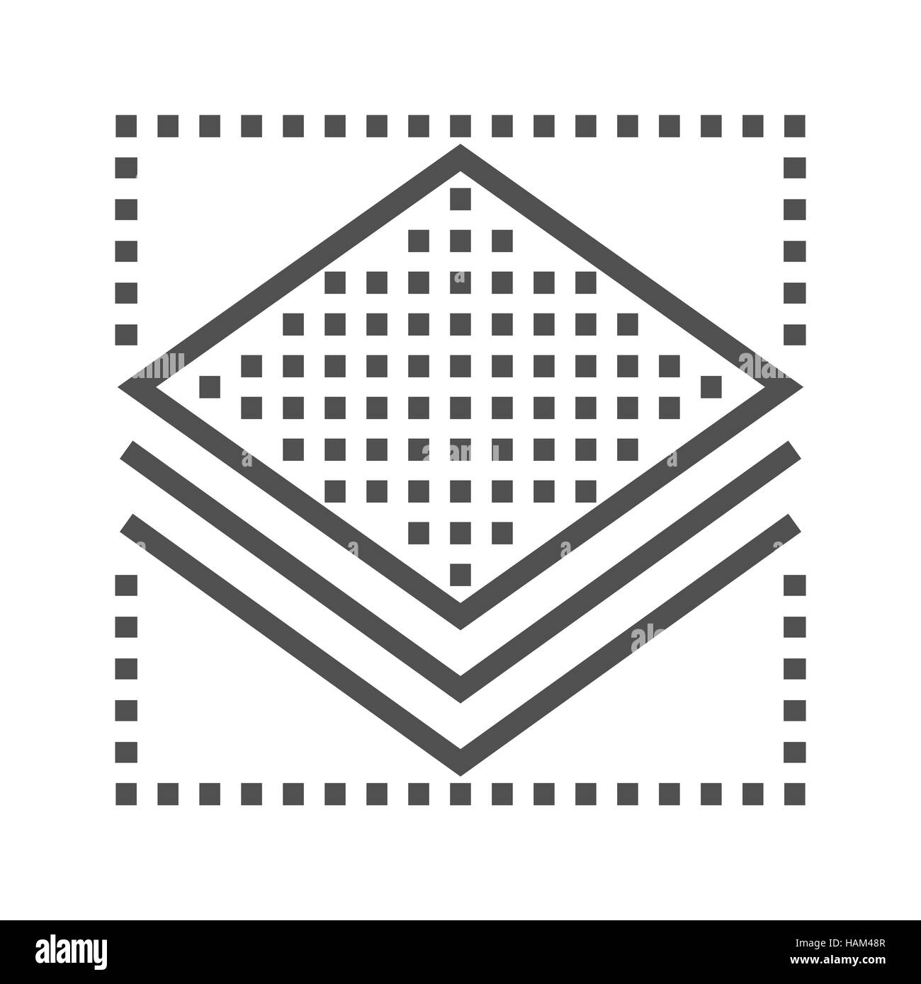 Modern layers logo Black and White Stock Photos & Images - Alamy