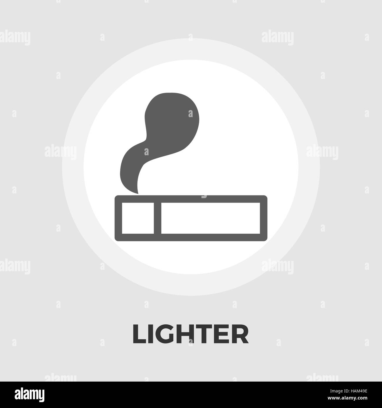Lighter icon vector. Flat icon isolated on the white background ...