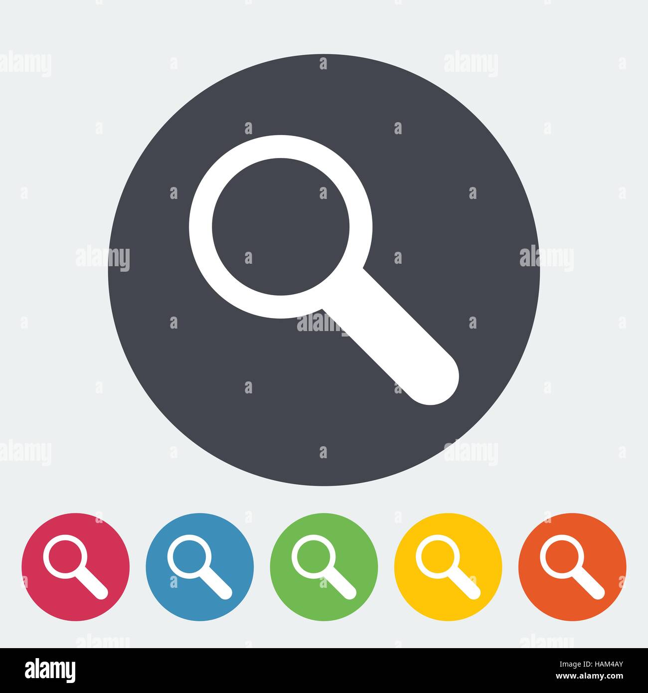 Computer search black icon Stock Vector Images - Alamy