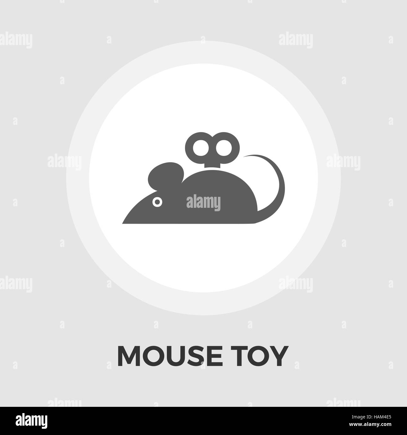 Mouse toy icon vector. Flat icon isolated on the white background ...