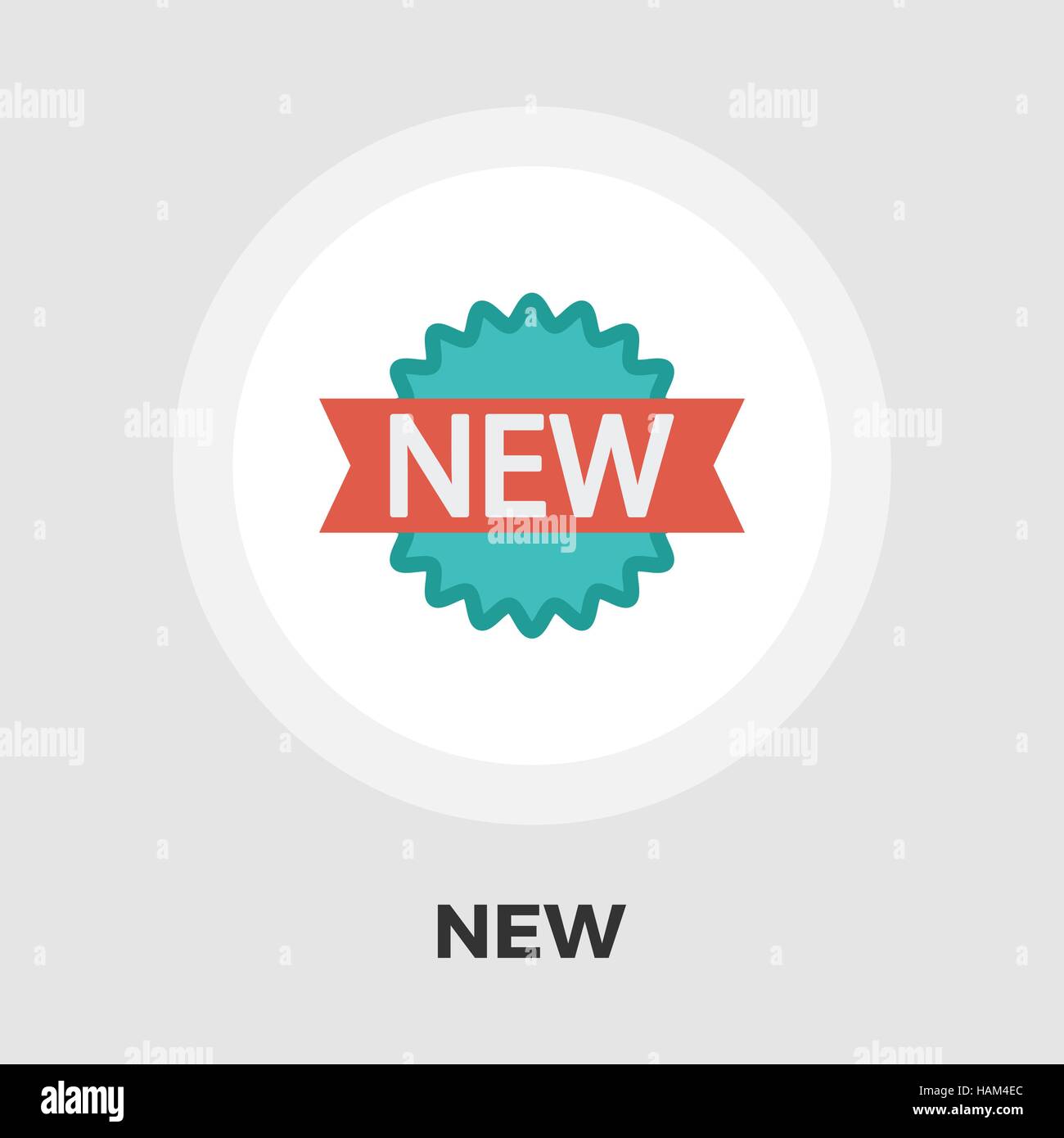 New icon vector. Flat icon isolated on the white background. Editable ...