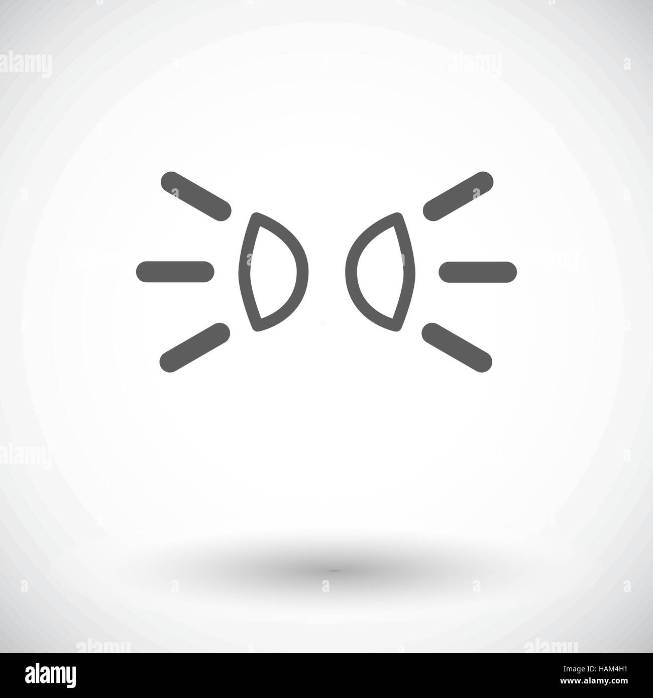 Park lights. Single flat icon on white background. Vector illustration ...