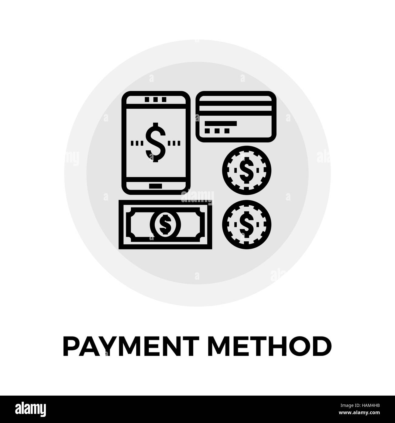 Payment Method icon vector. Flat icon isolated on the white background ... Payment Method icon vector. Flat icon isolated on the white background ...