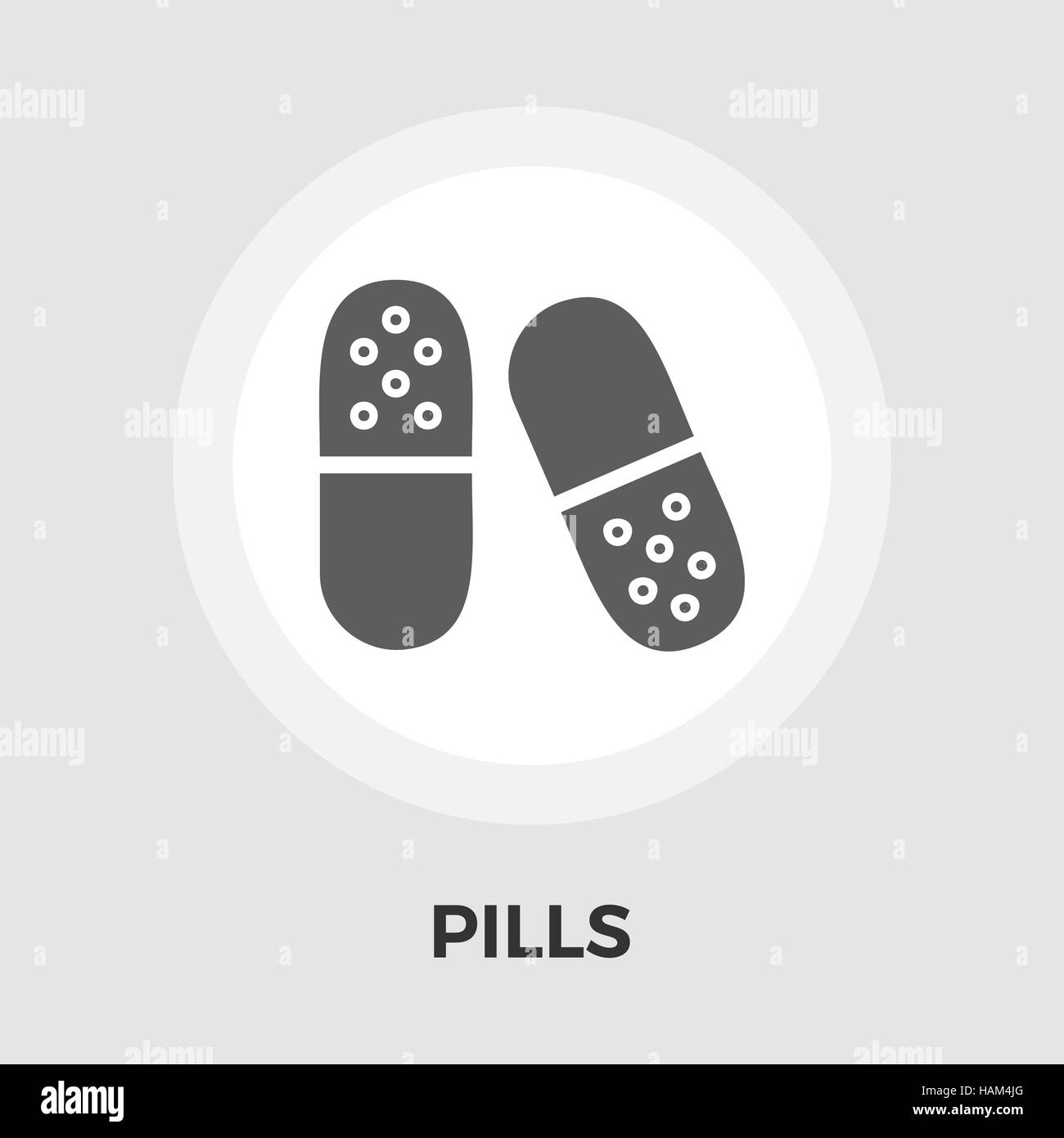 Contraceptive pills icon vector. Flat icon isolated on the white ...