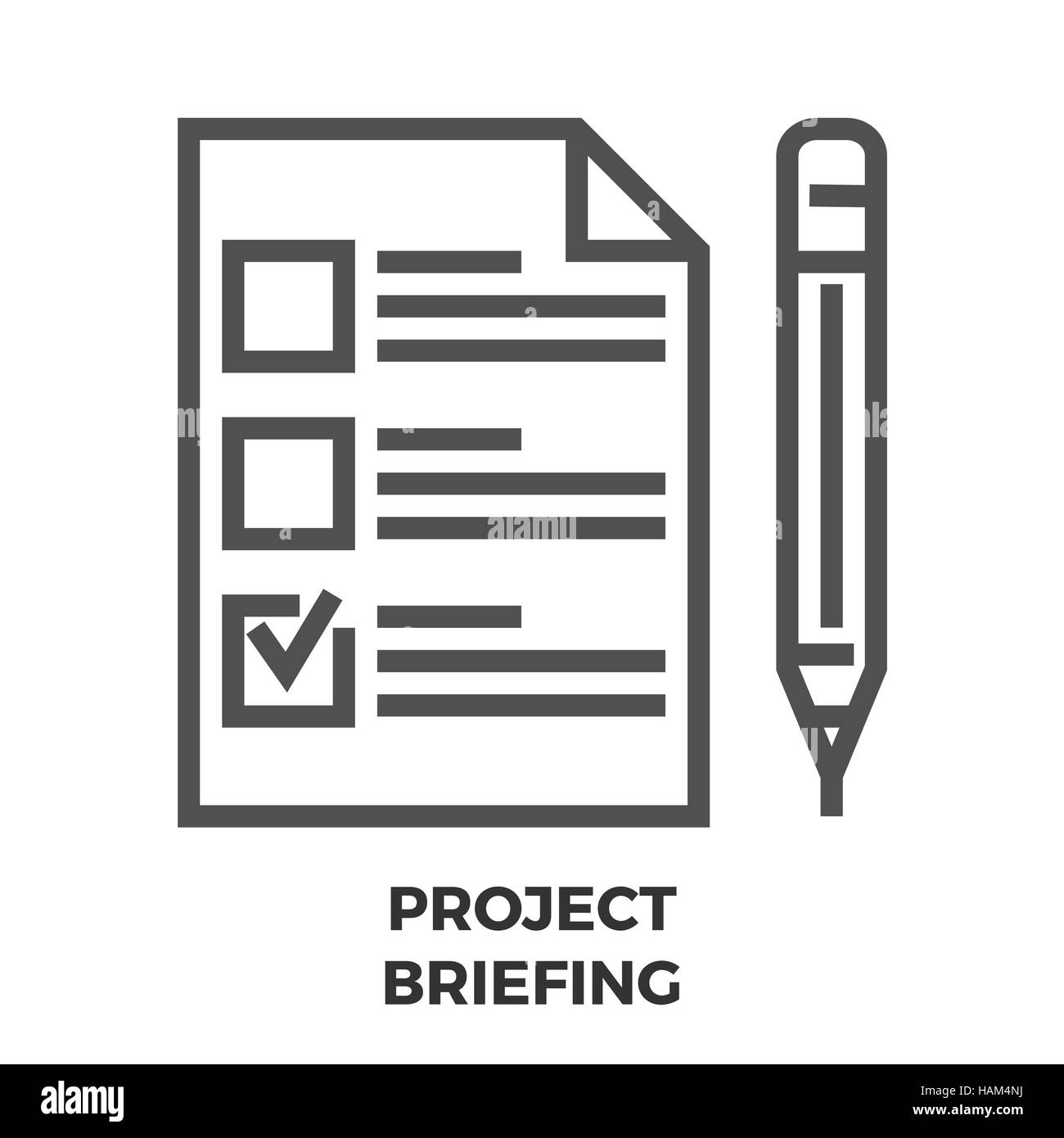 Business briefing planning project Black and White Stock Photos ...