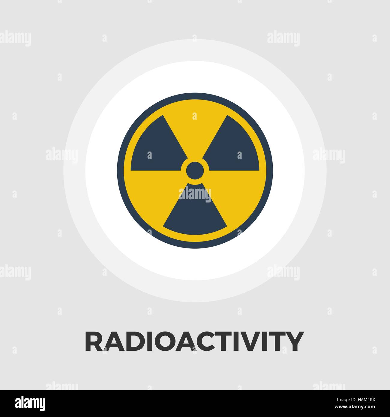 Radioactivity icon vector. Flat icon isolated on the white background ...