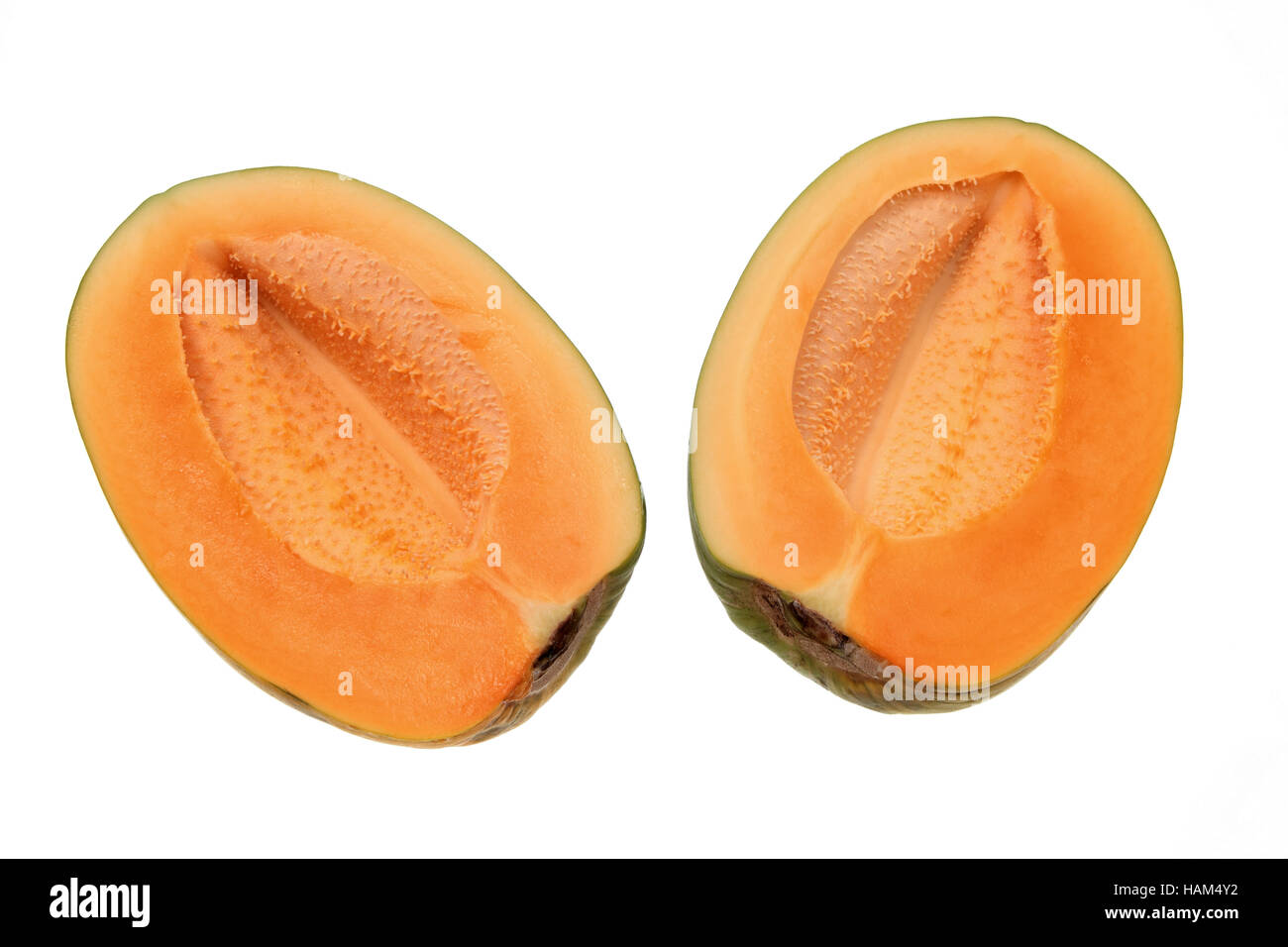 Seedless papaya cut in half hi-res stock photography and images - Alamy